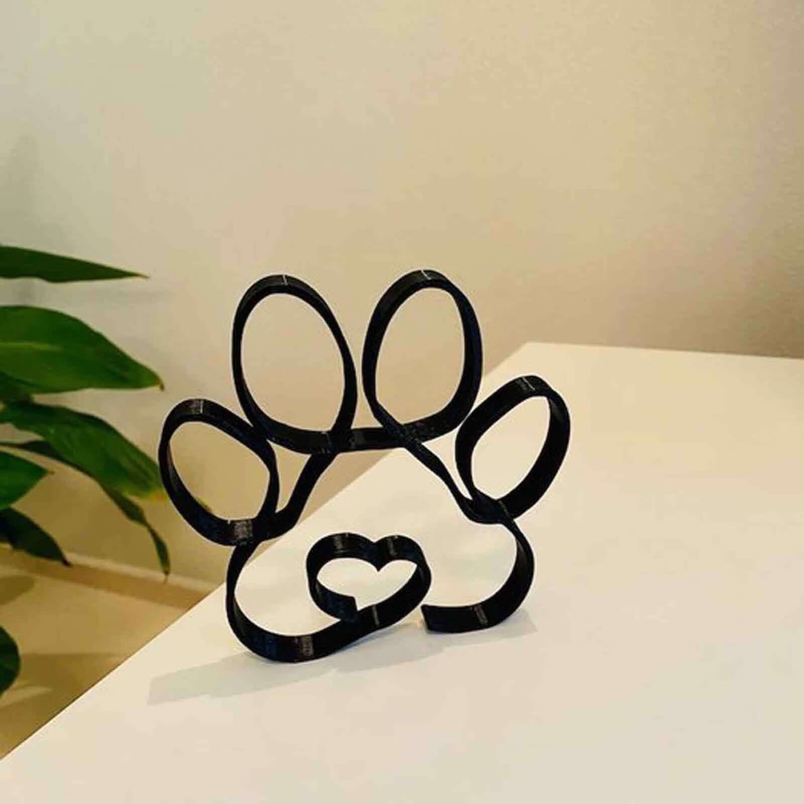 Home Decor Metal Statue Abstract Dog Sculpture Animal Collection ...