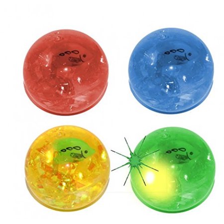 Dazzling Toys Clear Elegant Bouncing Balls with Ribbons and Animals ...