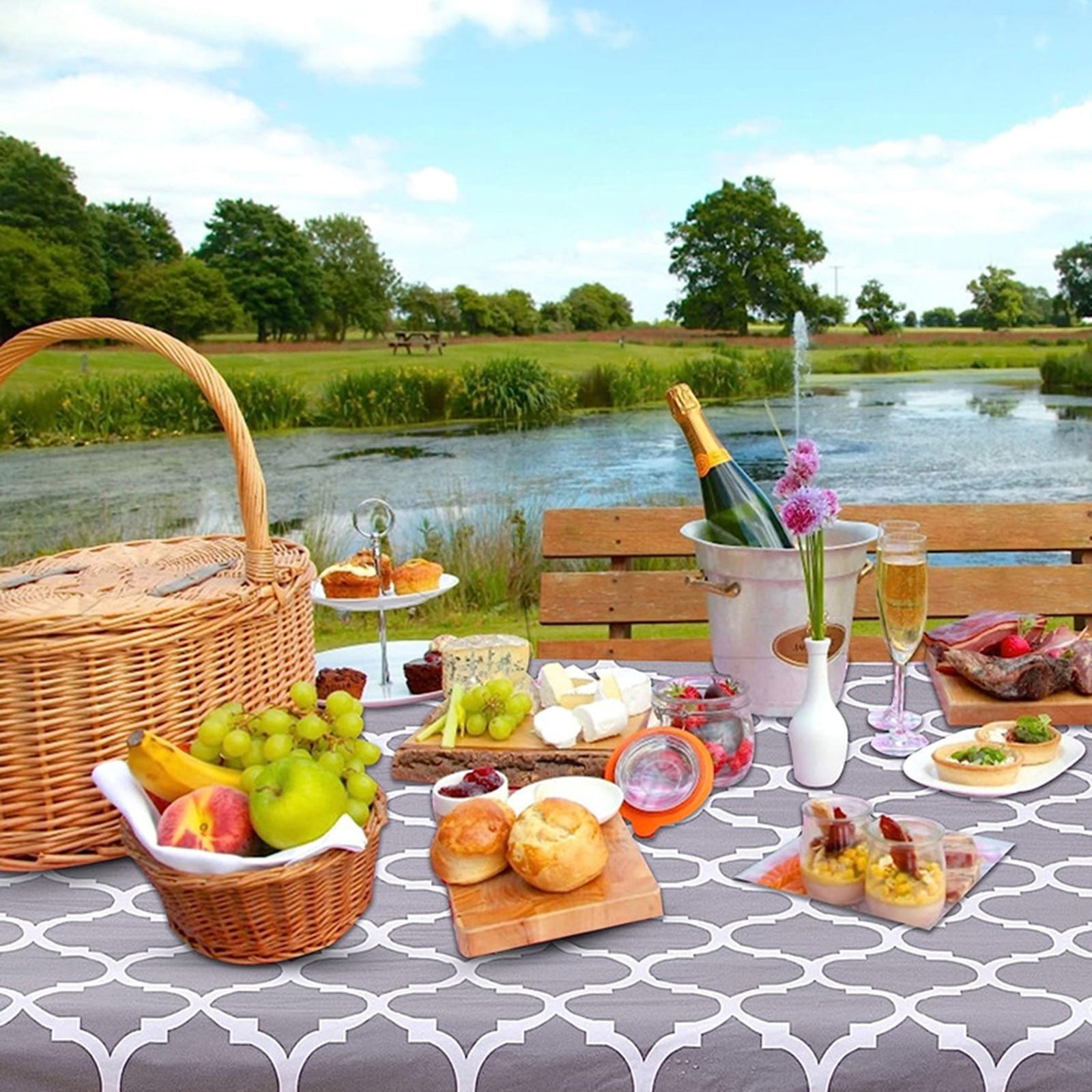 Click here for Bagmrteho Cloth Elastic Fitted Tablecloths For 6 F... prices