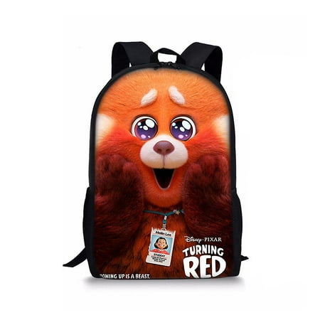 Kids Unisex Turning Red Theme Backpack Rucksack School Student Bag ...
