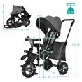 Infans 7-In-1 Kids Baby Tricycle Folding Steer Stroller w/ Rotatable ...