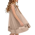 Babcutegg Elegant Sleeveless Mesh Overlay Dress With Round Neck And ...