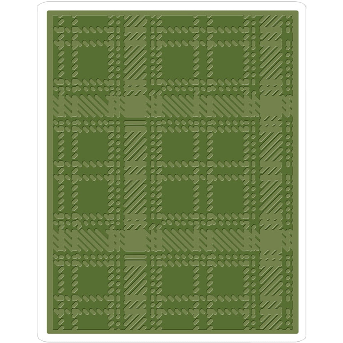 Sizzix Texture Fades Embossing Folder-Plaid By Tim Holtz - Walmart.com
