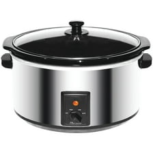 Mainstays 2 QT Slow Cooker Matte Black with Removable Stoneware Cap ...