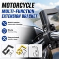 Agiufgs Motorcycle Handlebar Mount Bracket, Expandable Mounting with ...