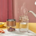 Blaxill Double Layer Glass Tea Separation Cup | Transparent Insulated ...