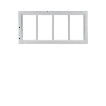 Duo Corp 3214SLID Double Slider Basement Window, 32 X 14 in, Vinyl ...
