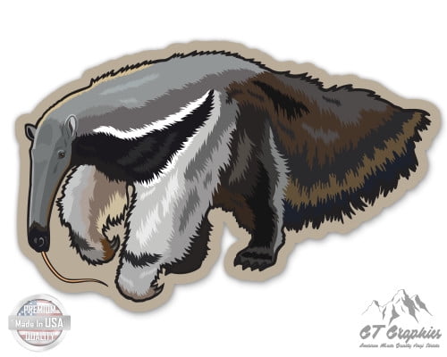 Anteater - 8" Vinyl Sticker - For Car Laptop I-Pad - Waterproof Decal ...
