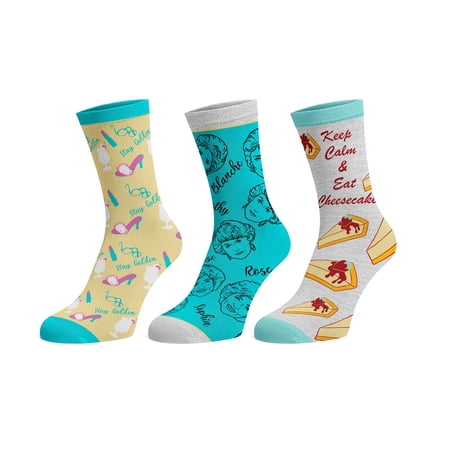Golden Girls Themed Icons 3 Pack Crew Socks - Walmart.ca