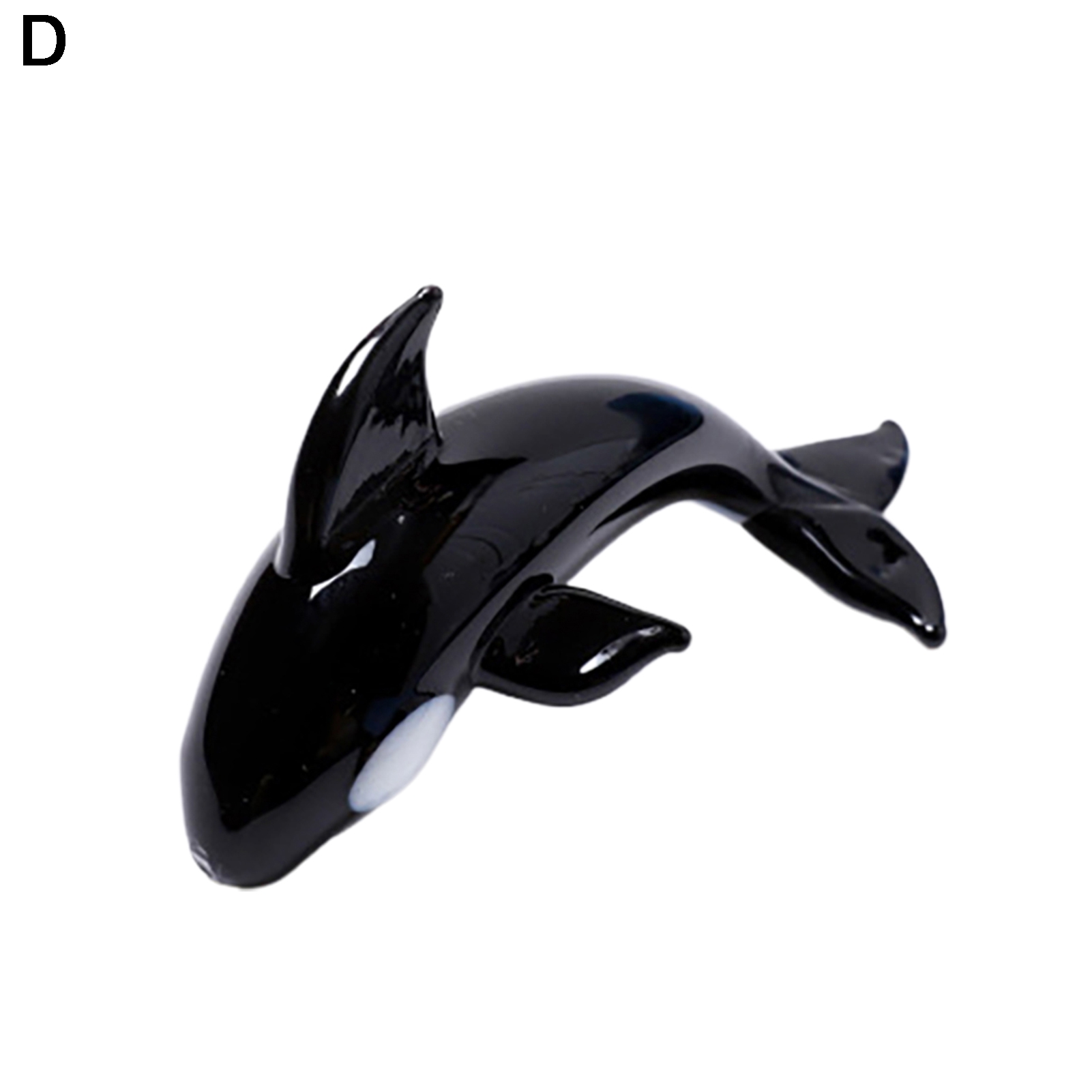 Bobasndm Whale Model Realistic Mini Glass Killer Whale Figurines Craft ...