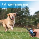 Petrainer Waterproof Dog Shocker with Remote, Beep/Vibra/Shock E-Collar, 300yd Range - Walmart.com