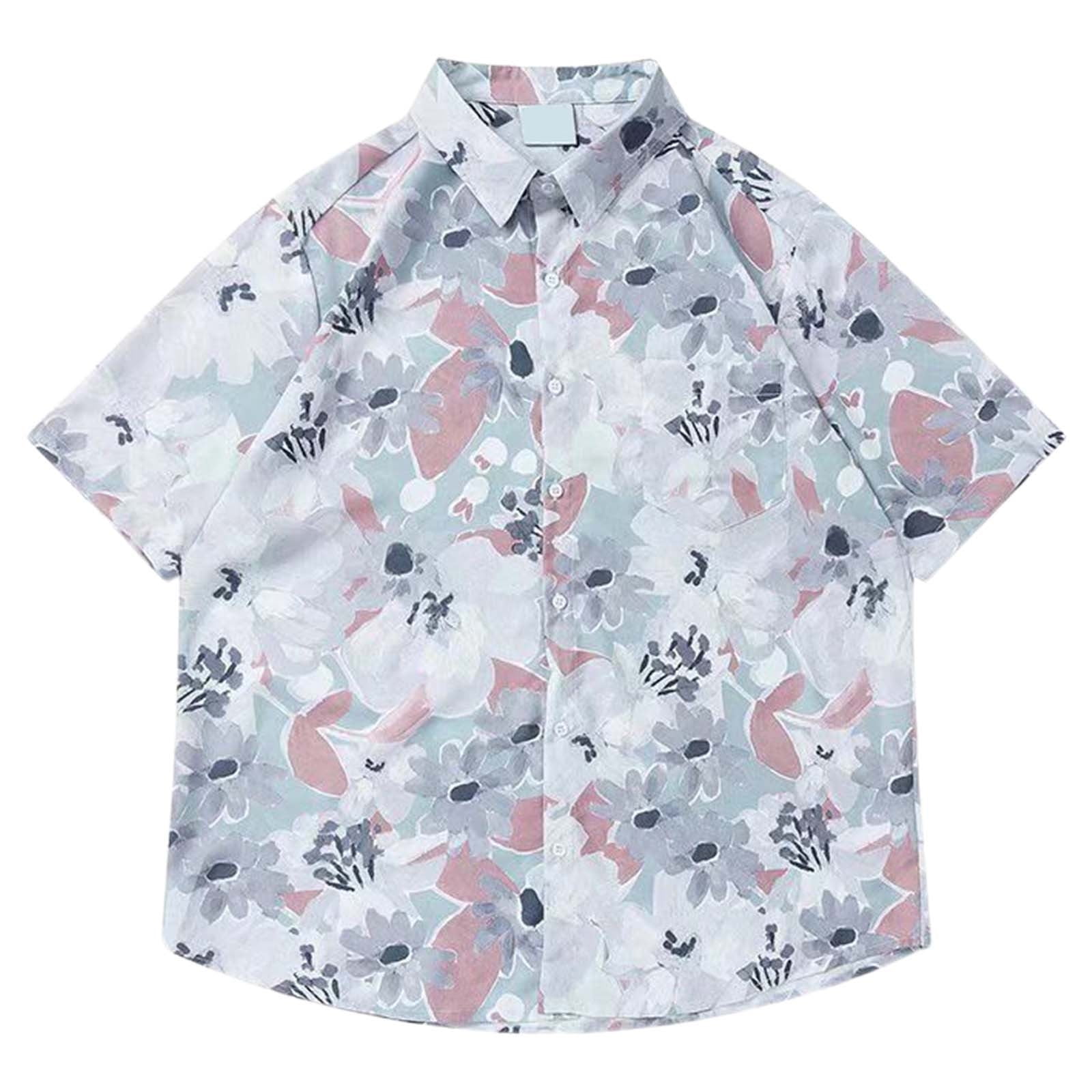 Click here for Ediodpoh Mens Novelty Floral Shirt Summer Casual B... prices