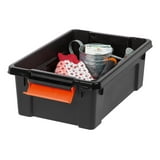 IRIS USA Lockable 3 Gallon Storage Totes with Lids, Heavy-Duty Durable ...
