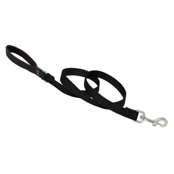 Dog Leash by Lupine in 3/4" Wide Red 6-Foot Long with Padded Handle ...