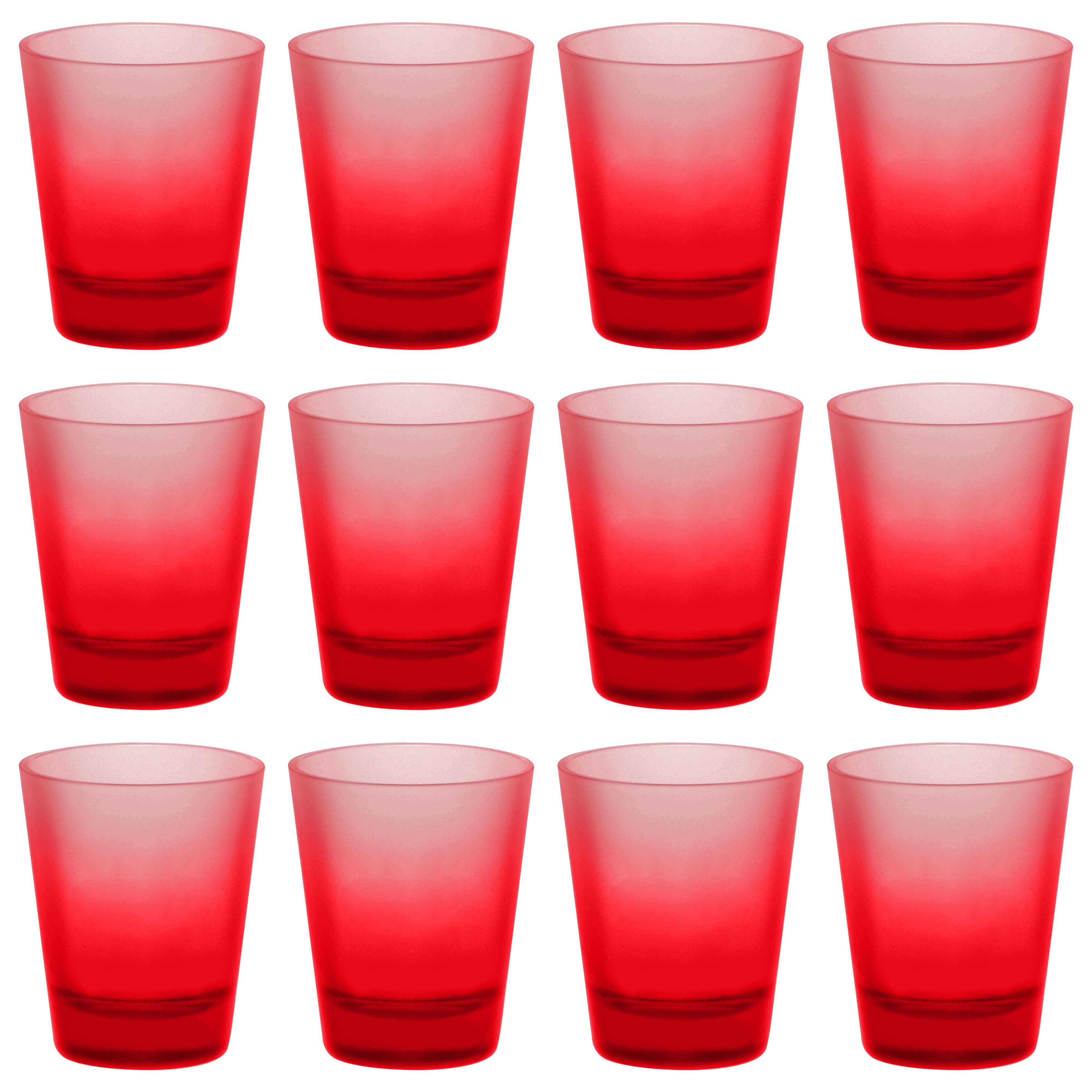 Shot Glasses with Frosted Glass 1.75 oz. Set of 12, Bulk Pack - Great ...