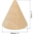 25x25mm Natural Wood Cone Ring Holder, 20 Pack Finger Jewelry Display ...