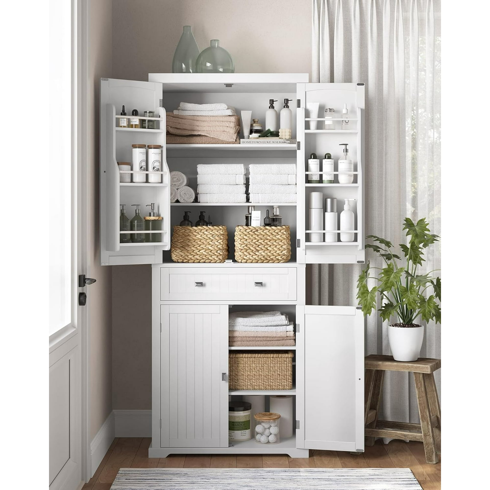 Click here for Zzistar Freestanding Pantry Cabinet  7 Tiers 71.7H... prices