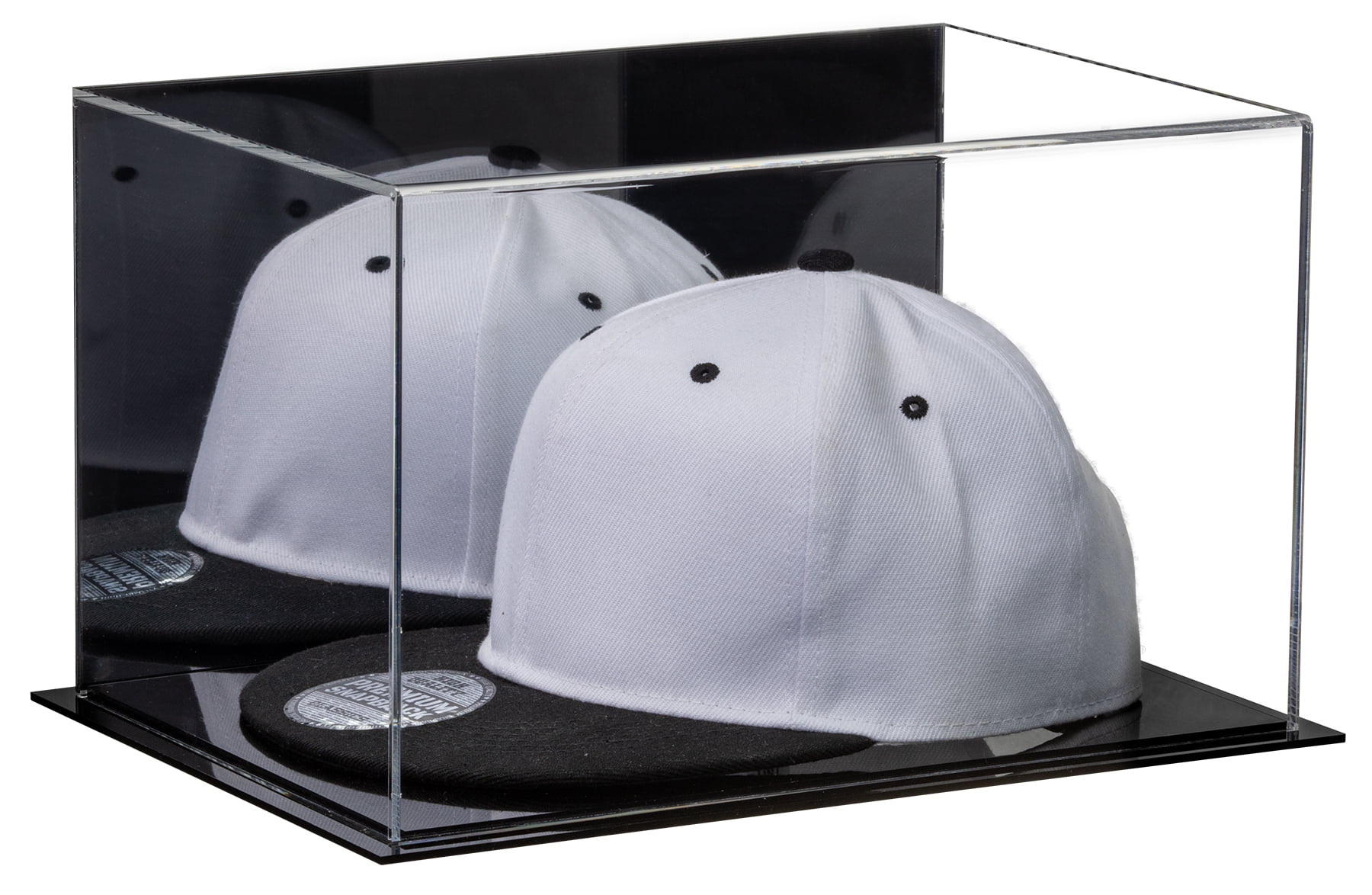 Better Display Cases Acrylic Hat or Cap Display Case with Mirror and ...
