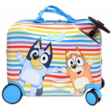 Bluey Kids Luggage and Backpack Set - 18" Luggage Suitcase With Wheels ...