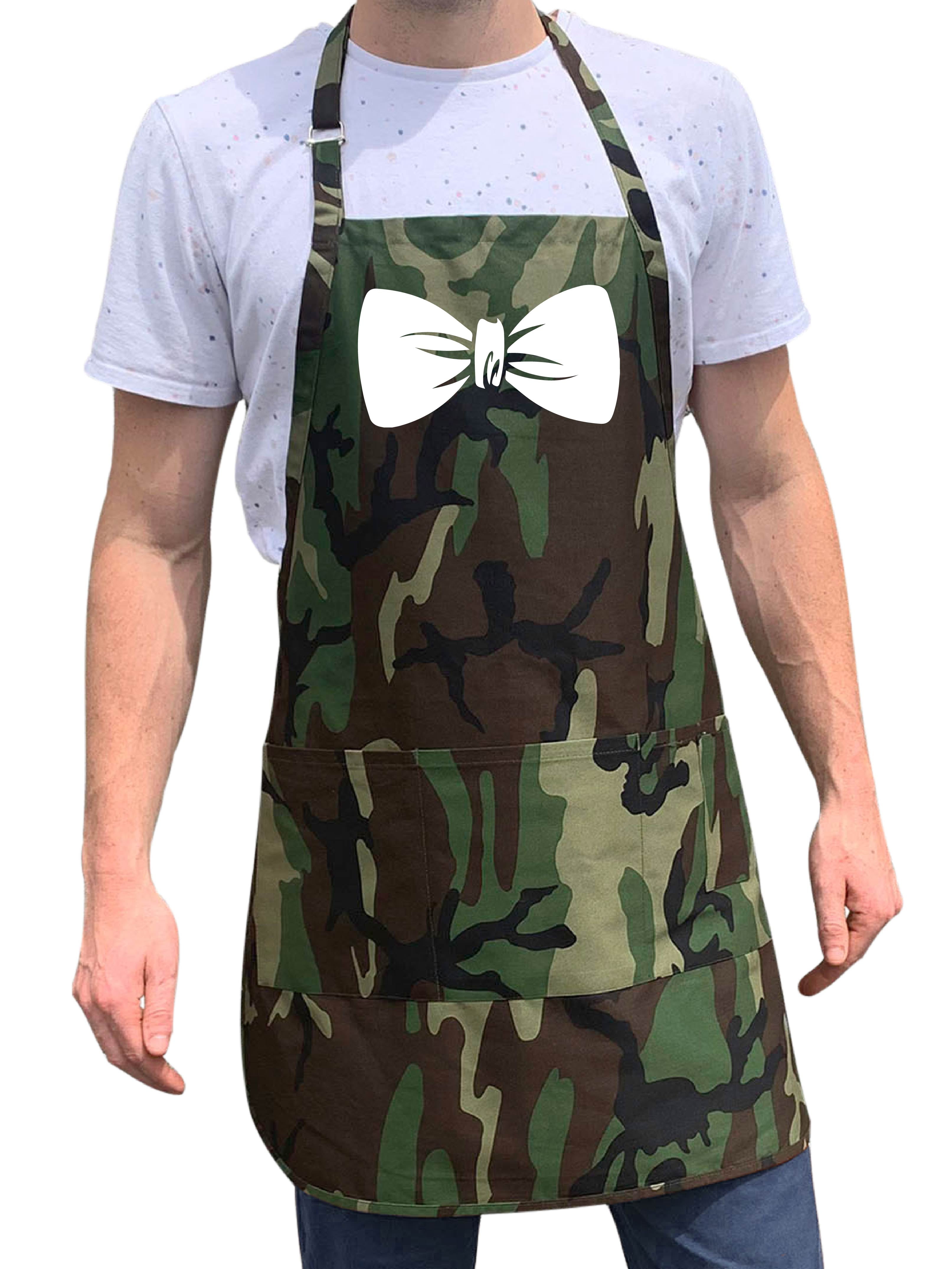 ApronMen, Funny Aprons For Men - Bow Tie - 100% Cotton with Pockets ...