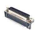 DB25 Female Right Angles PCB Mount Connectors Interference Resistant ...