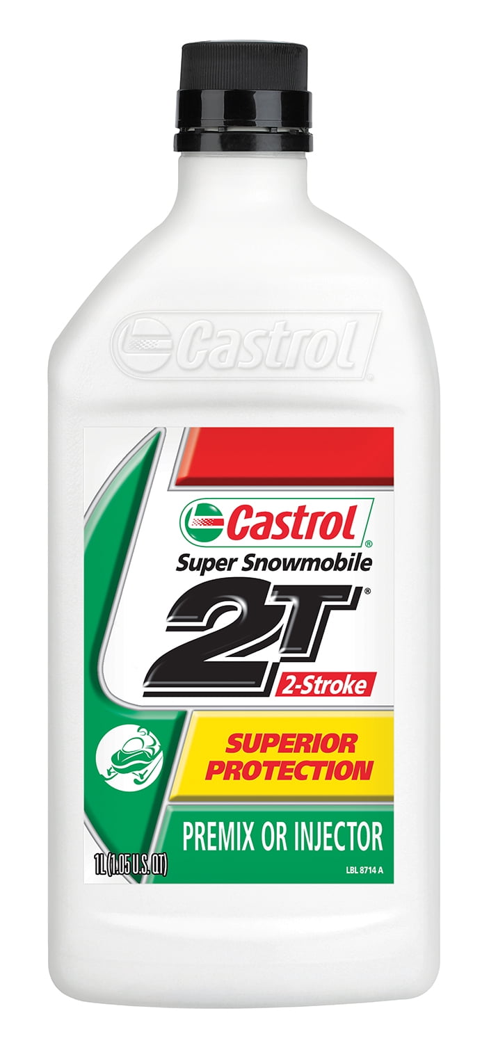 Castrol 2T 2 Stroke Super Snowmobile Oil, 1 Liter - Walmart.com