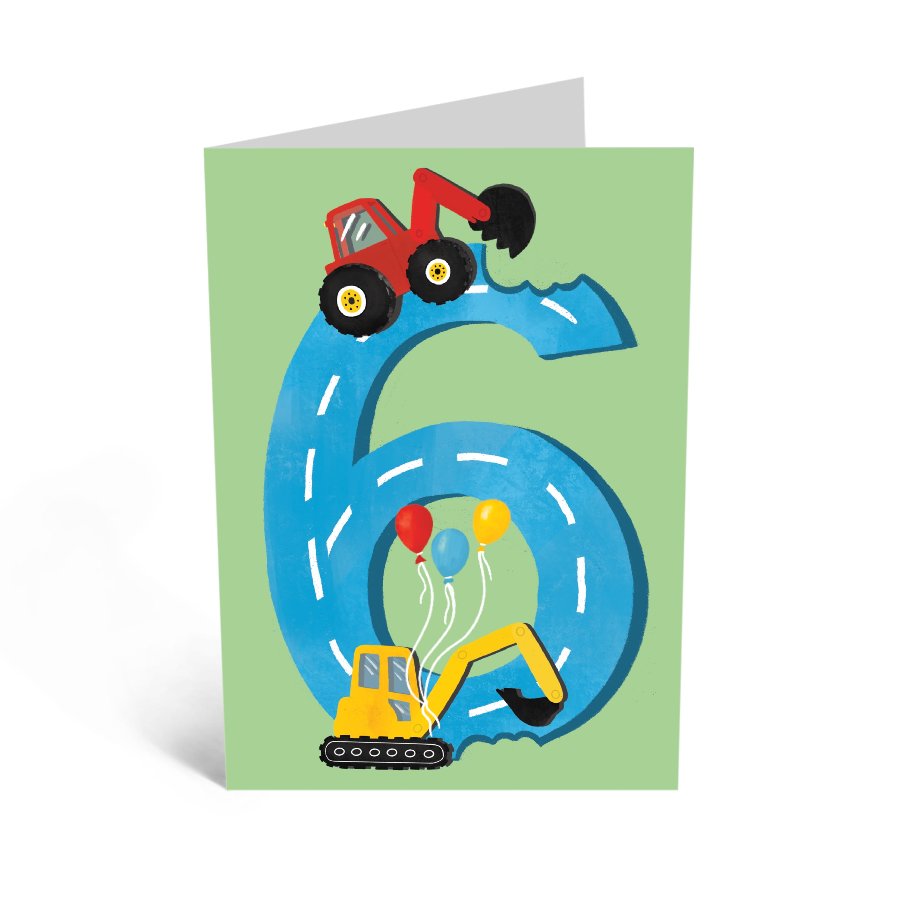 Sixth Birthday Card for Boys - Happy 6th Birthday - Age 6 - Six Year ...