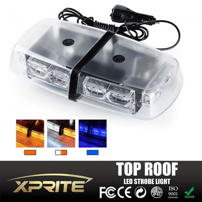Xprite 36 LED Emergency Rooftop Strobe Light with Magnetic Base - Amber ...