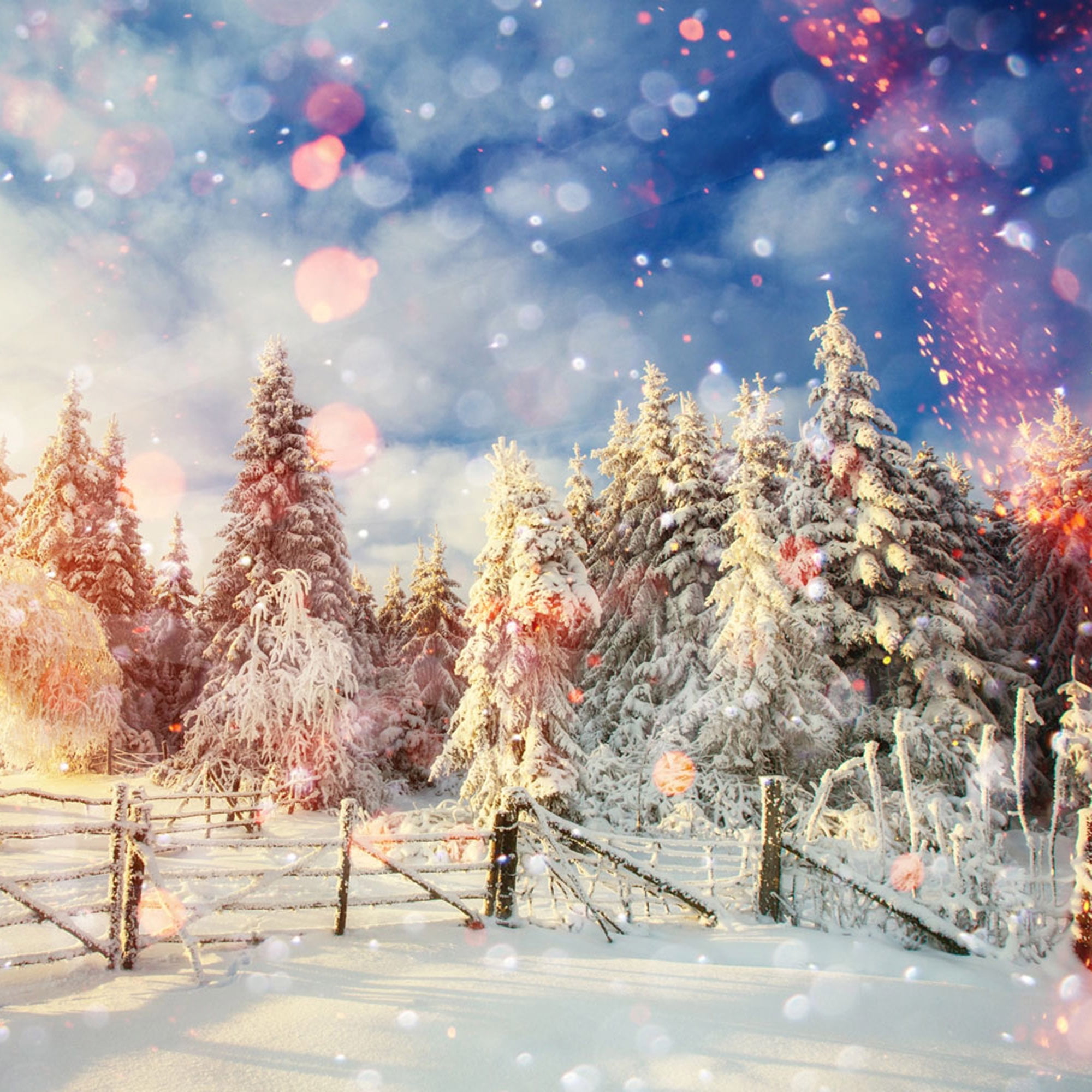LELINTA Christmas Backdrops 5X7ft Photography Backdrop Christmas Town ...