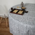Tablevogue 60-Inch Pearl Gray Bali Print Round Table Cover - Walmart.com