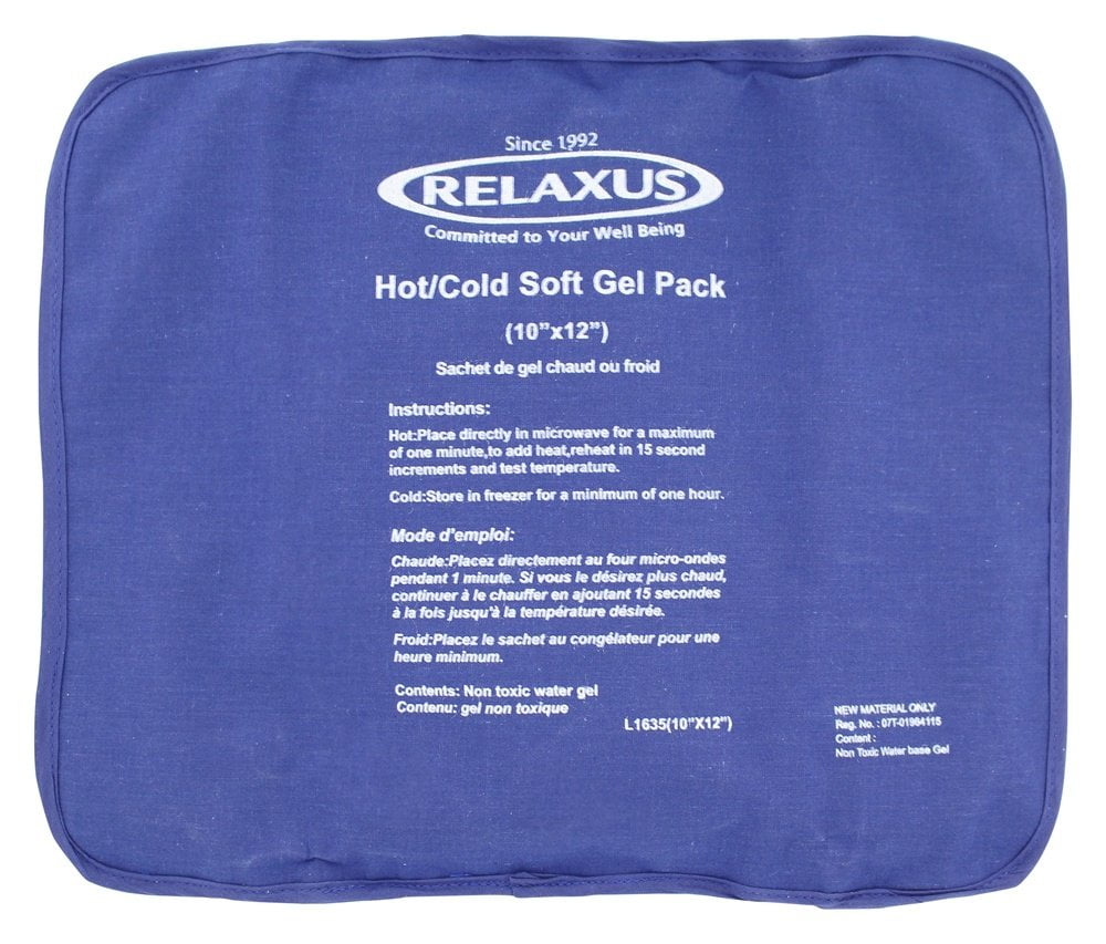 Relaxus - Hot & Cold Soft Gel Pack 10 x 12 Inches - Walmart.com