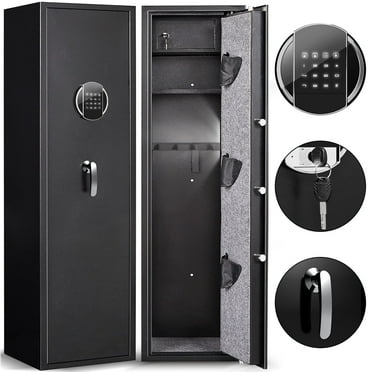 Gun Safe, 5-7 Digital Gun Safe with Separate Lock Box, Large Gun ...