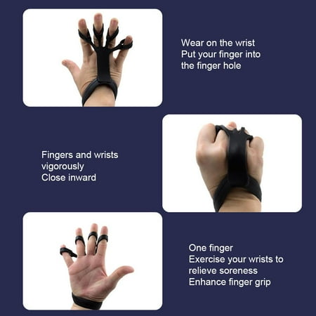 Hand Grip Strengthener Silicone Wrist Trainer Upgraded Finger Stretcher ...