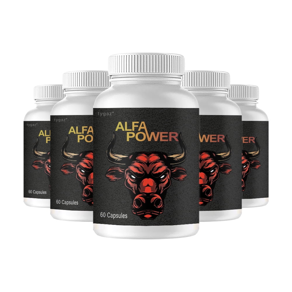 (5 Pack) Alfa Power - Alfa Power Male Enhancement Capsules - Walmart.com