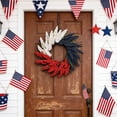 VMWMSSR 250Th Anniversary Patriotic Floral Wreath, 18Inch Red White ...