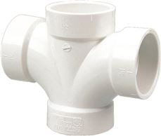 Dwv Pvc Double Sanitary Tee 3" X 3" X 2" X 2" - Walmart.com