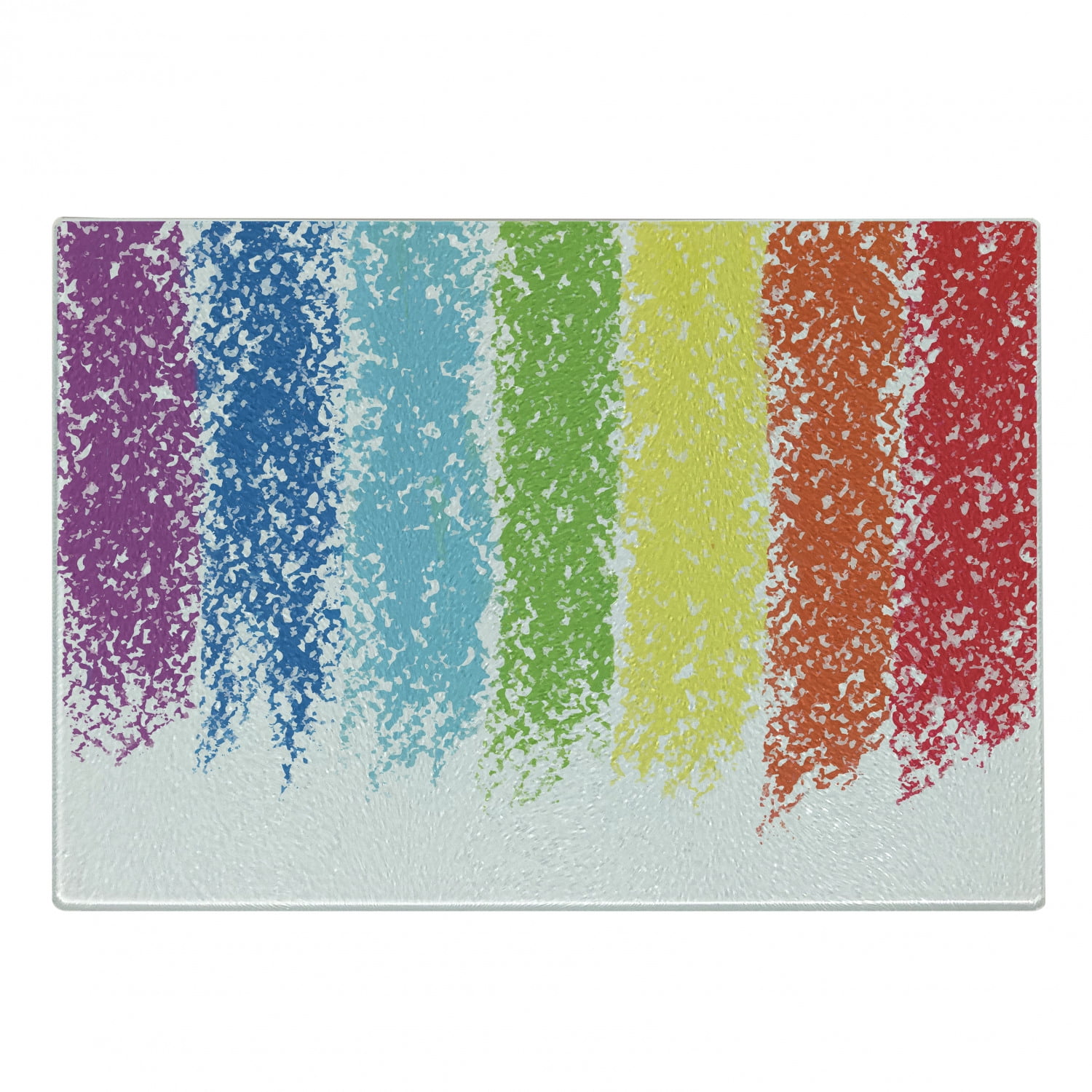 Rainbow Cutting Board, Simplistic Cheerful Illustration with Pastel ...