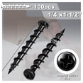 100 Pcs Drywall Anchors 1/4 x 1-1/2 Inch Alloy Steel Light Wall Anchors ...
