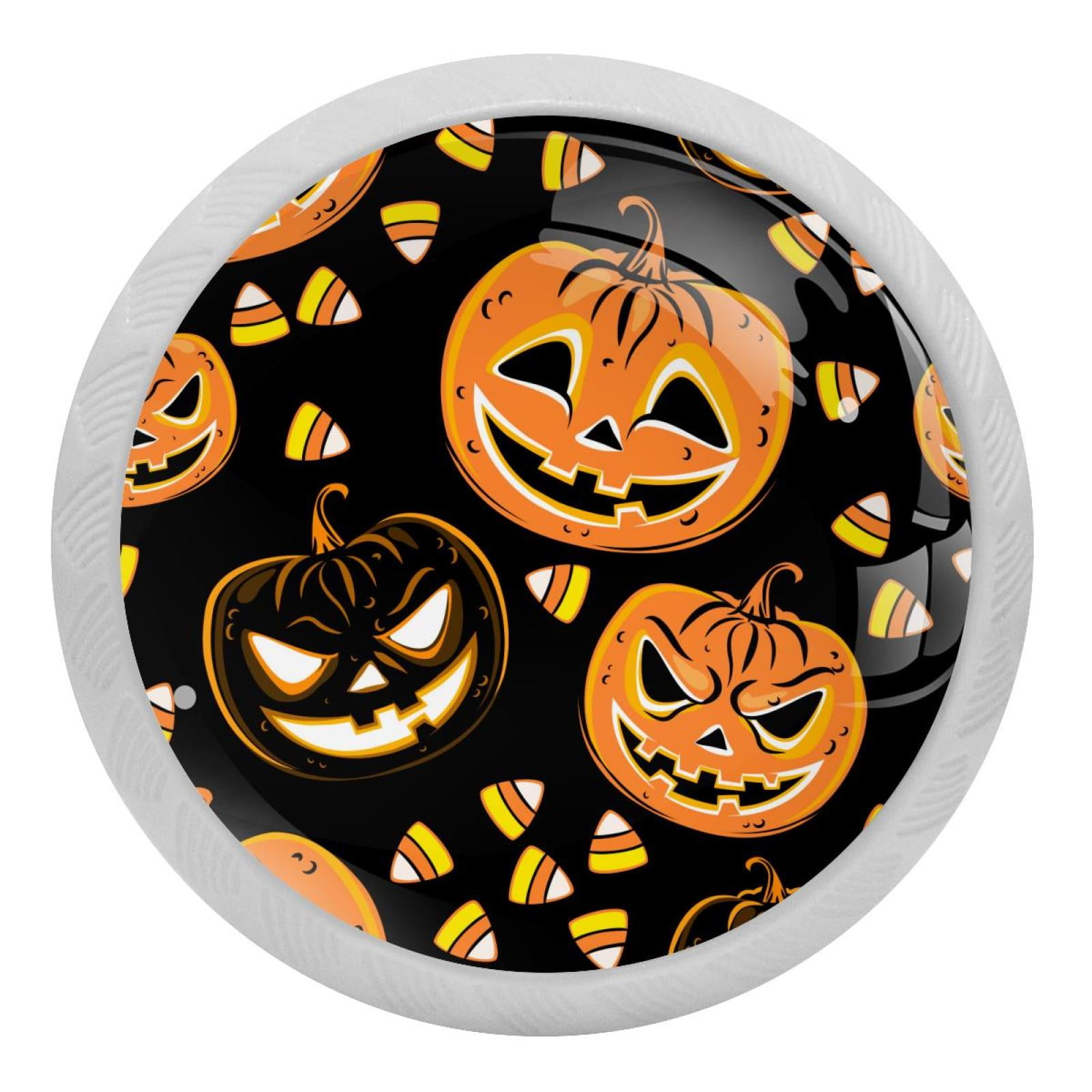 4PCS Round Halloween Cabinet Fluorescence Knob Glowing in the Dark ...