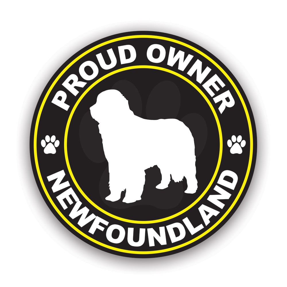 Proud Owner Newfoundland Sticker Decal - Self Adhesive Vinyl ...