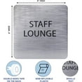 ADA CENTRAL SIGNS - 6" X6" Staff Lounge Sign - ADA Compliant Tactile ...