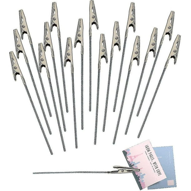 50 Pieces Memo Clip, Metal Wire Alligator Clip, Memo And Message Clip ...