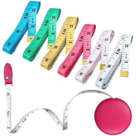 ALmi 7 Pack Body Measuring Tape, 60 Inch Body Retractable Tape Measure ...