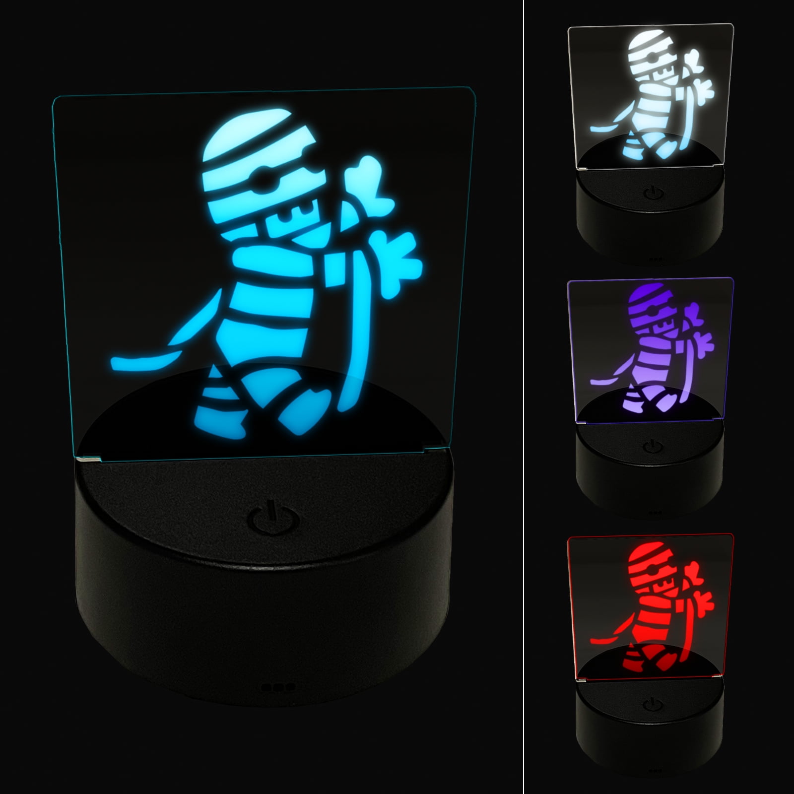 Cute Mummy Egyptian Monster Wrapped in Bandages Halloween LED Night ...