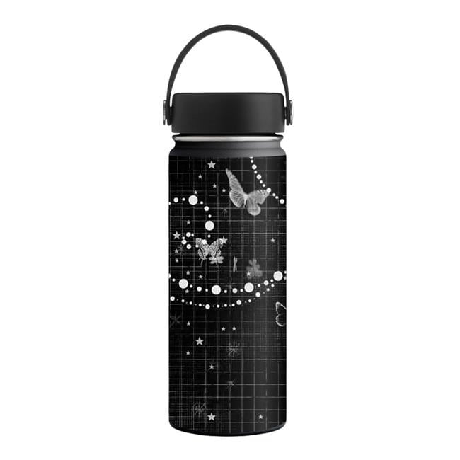 MightySkins HFWI18-Black Butterfly Skin for Hydro Flask 18 oz Wide ...