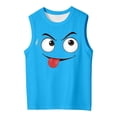 Boys Tshirts Cartoon Print Crew Neck Sleeveless Tank Top for Casual ...