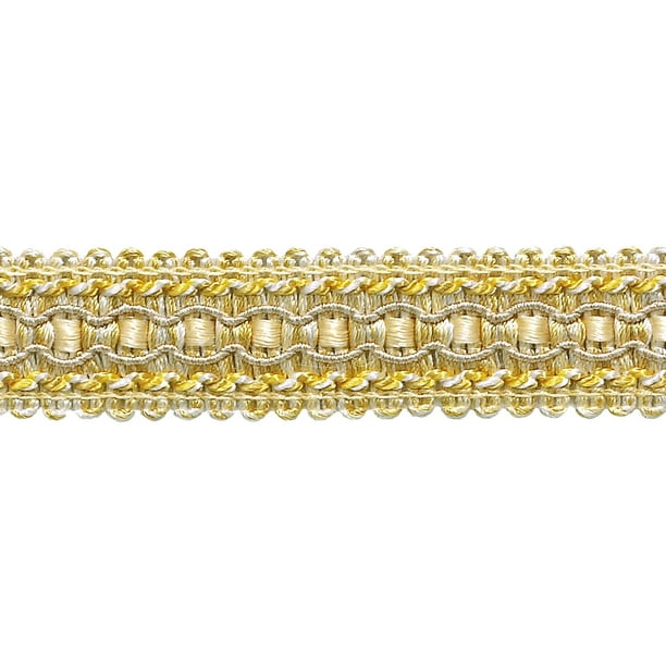 1" (2.5cm) Wide Imperial Collection Decorative Gimp Braid Trim (Style ...