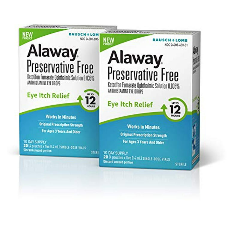 Alaway Allergy Eye Itch Relief Eye Drops, Antihistamine, 10