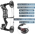 Compound Bow 40-70lbs Adjustable Draw Length 25-30in Aluminum Alloy ...