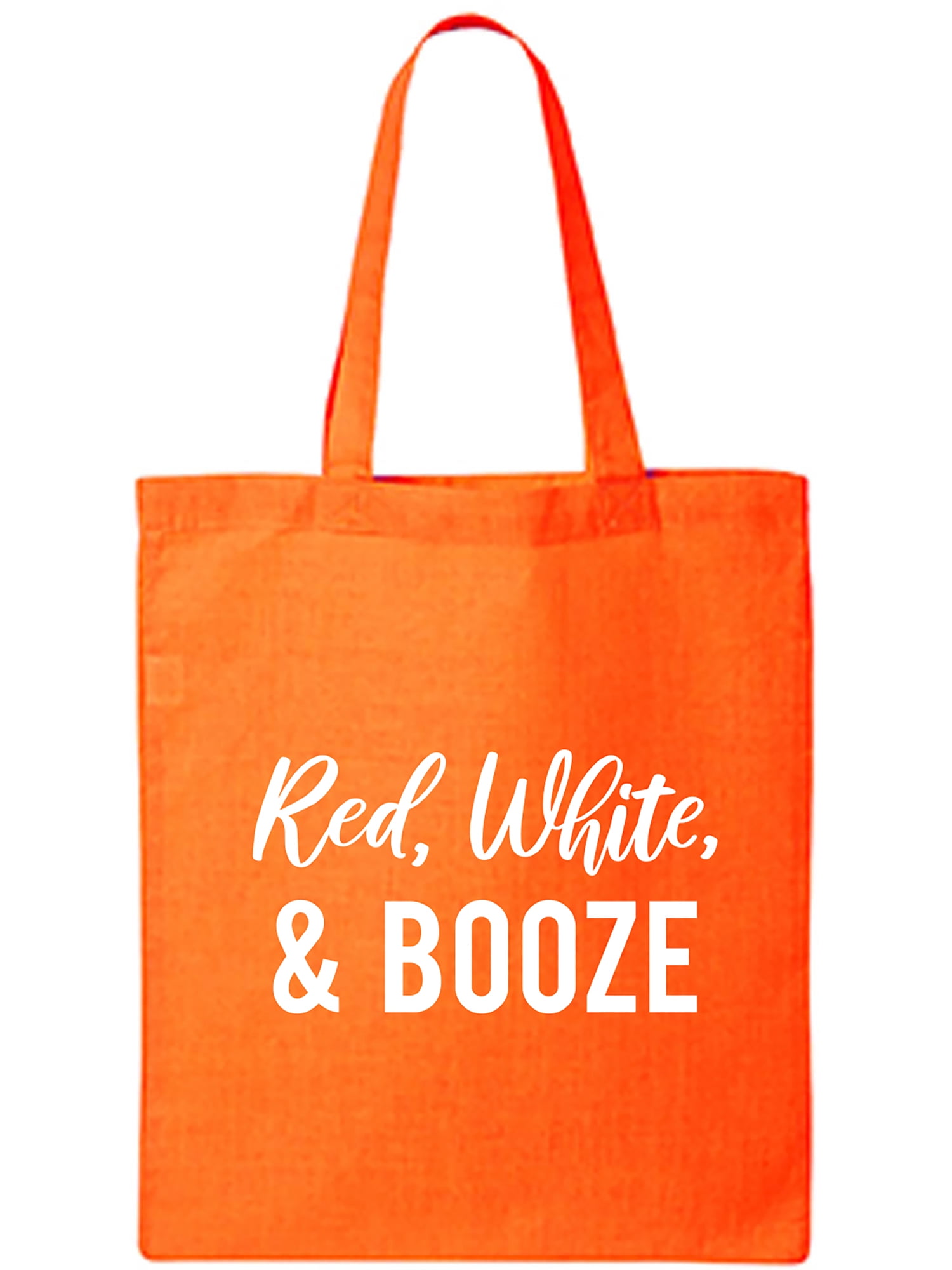 Red, White & Booze Cotton Canvas Tote Bag - Walmart.com
